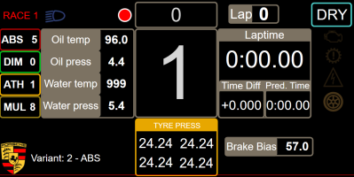 SimHub Dashboard Porsche 992 GT3 and CUP | OverTake.gg