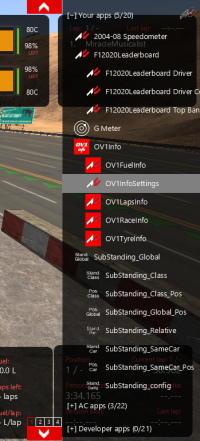 [Assetto Corsa} Activated Apps not showing up at App Windows | OverTake.gg