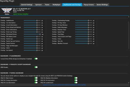 RaycerRay - F1 Plugin - for Simhub | OverTake.gg