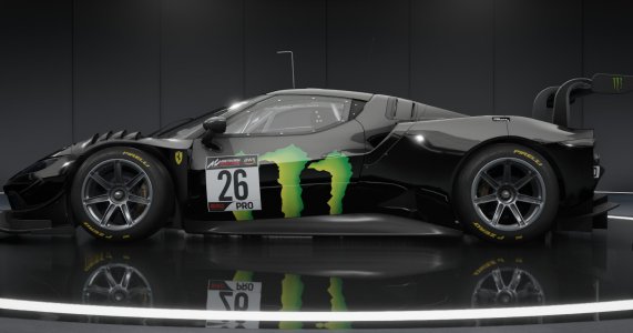 Ferrari 296 Carbon livery Monster | OverTake.gg