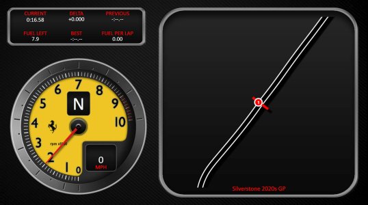 Ferrari Inspired Simhub Dash | OverTake.gg