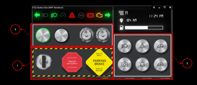 ETS2 Button Box Landscape by Amiel | OverTake.gg
