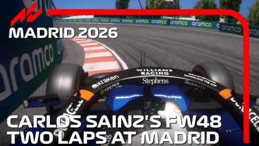 F1 2026 Madrid | Carlos Sainz Visor Cam + Onboard Laps | 2026 Spanish Grand Prix | #assettocorsa ...