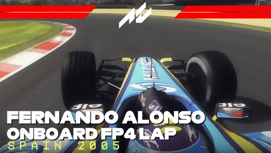 F1 2005 Spain FP4 | Fernando Alonso Onboard | #assettocorsa